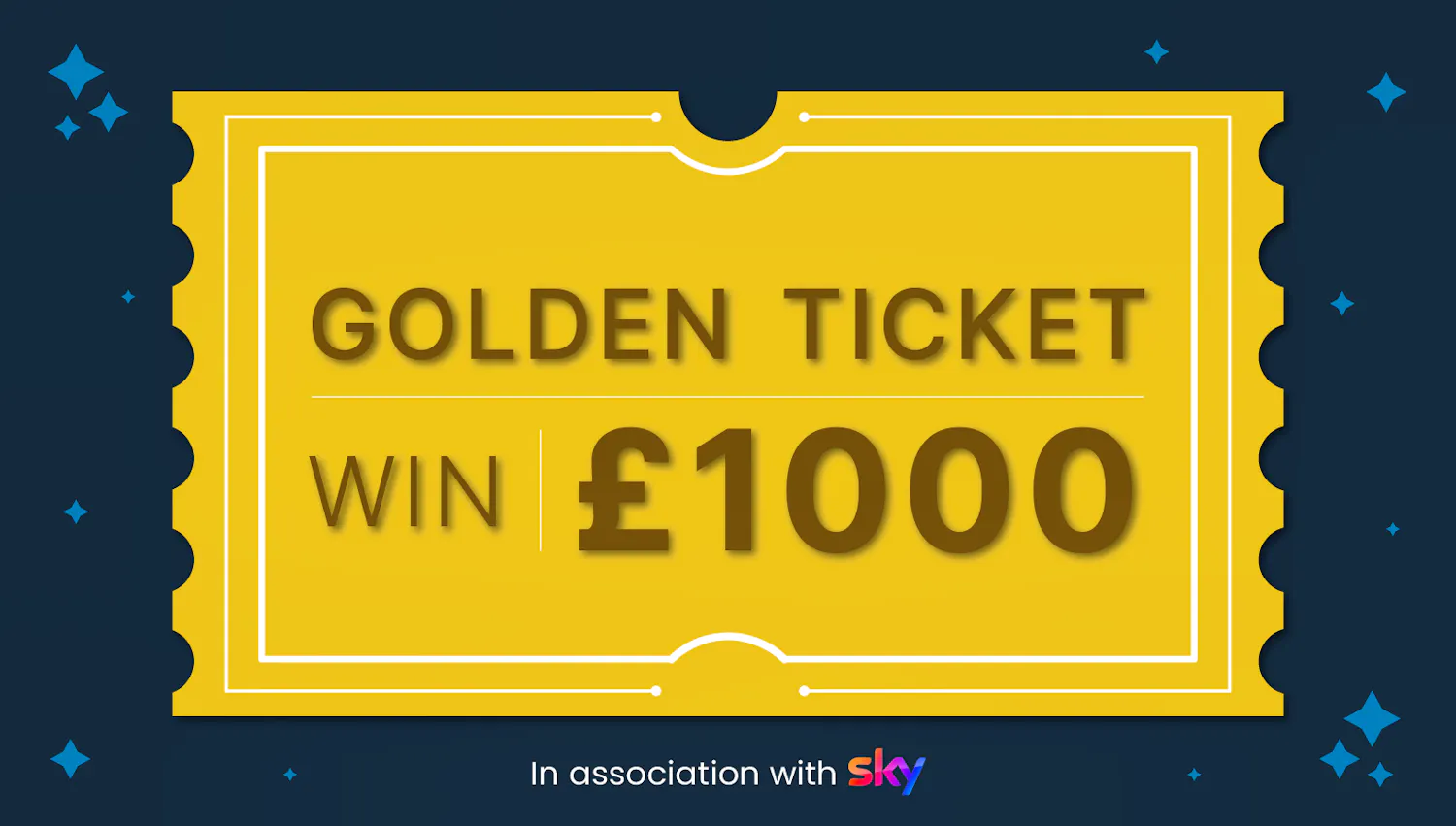 Golden Ticket £1000 prize draw | Digital TV